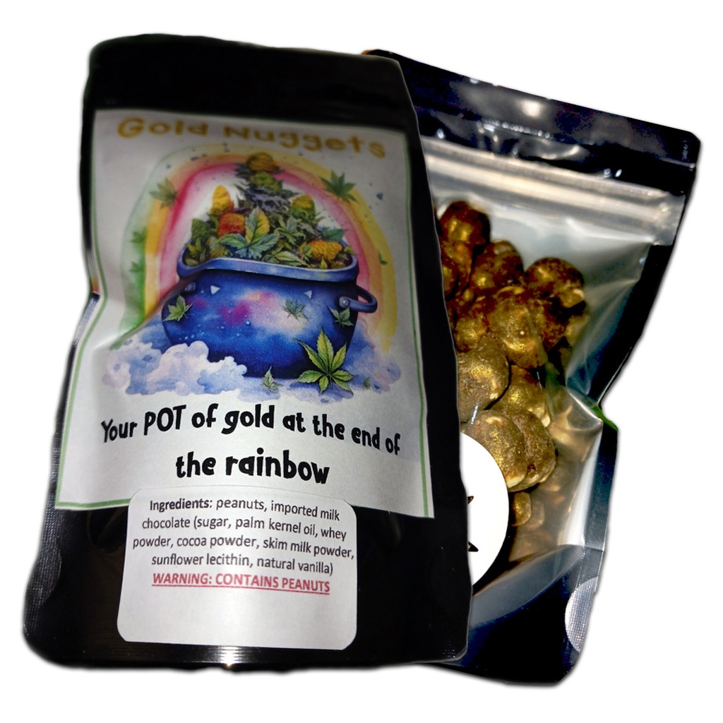 Gold Nugget Chocolate Peanuts (10 Packs) | Cannamart