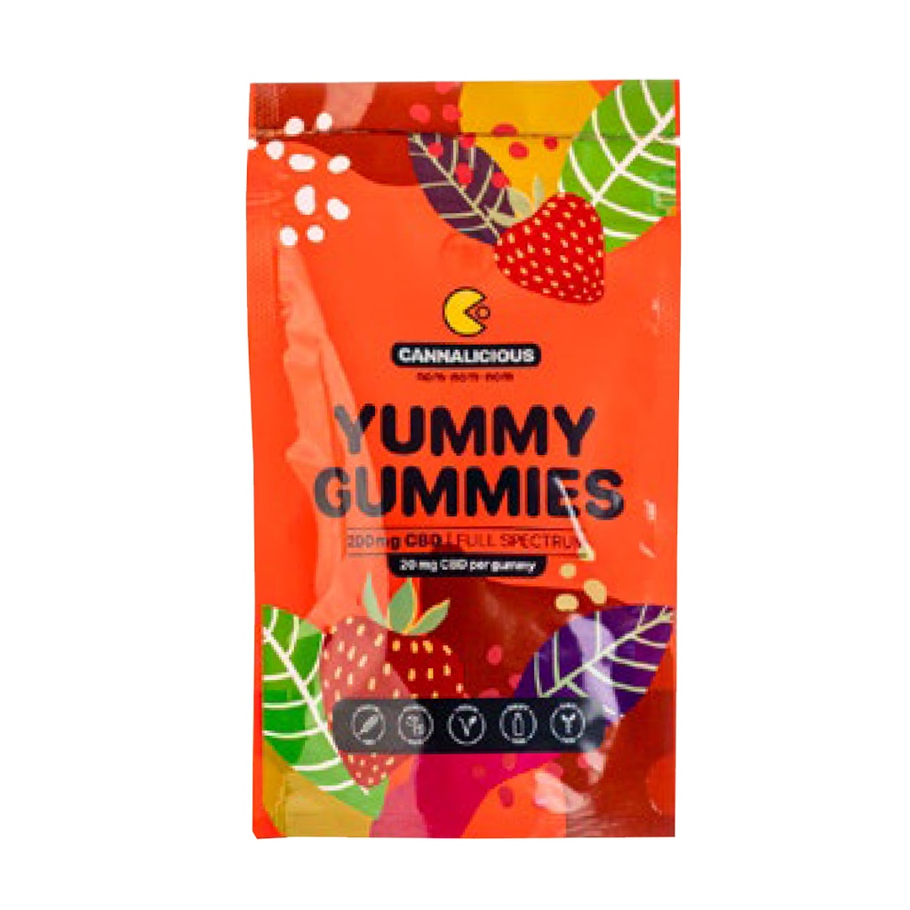 Cannalicious Yummy Gummies 200mg (10x20mg) | Cannamart