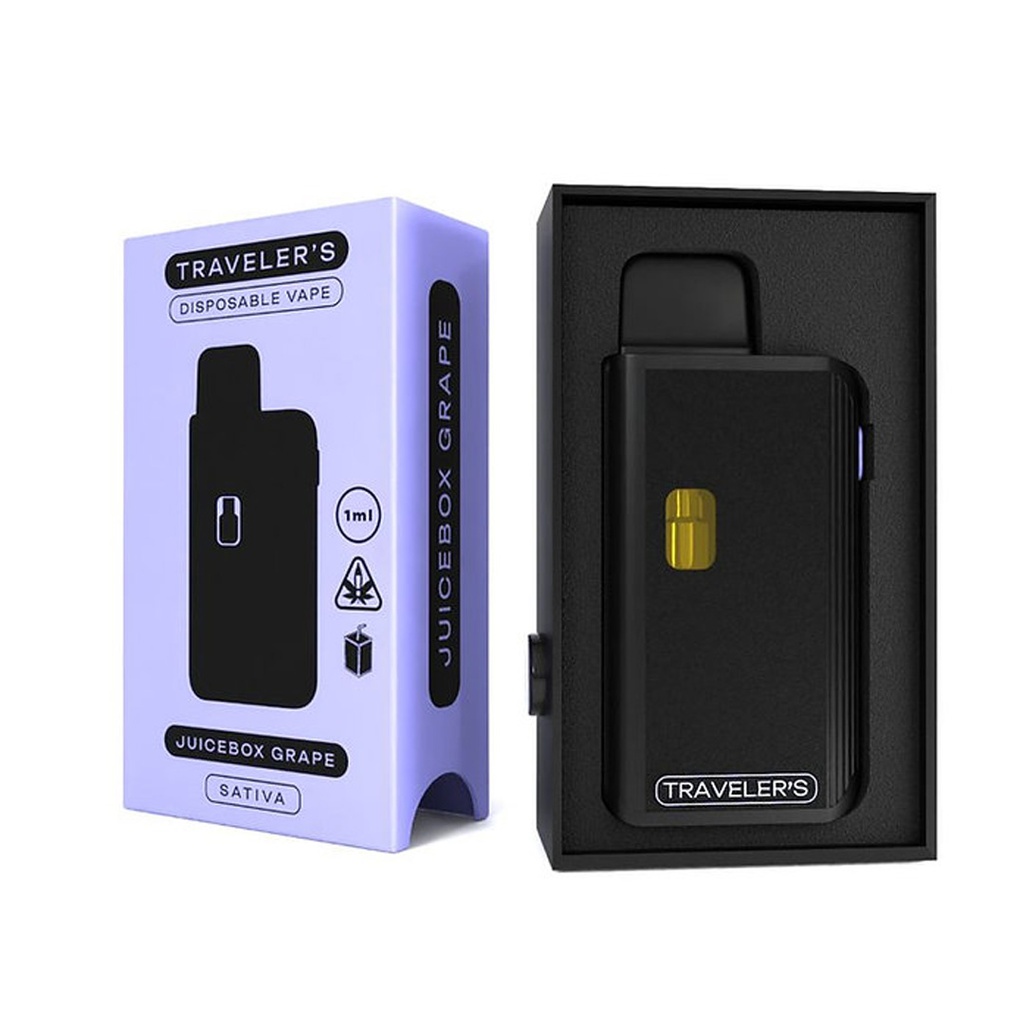Traveler’s® Stealth Disposable Vapes 1ml - Juicebox Grape (Sativa ...